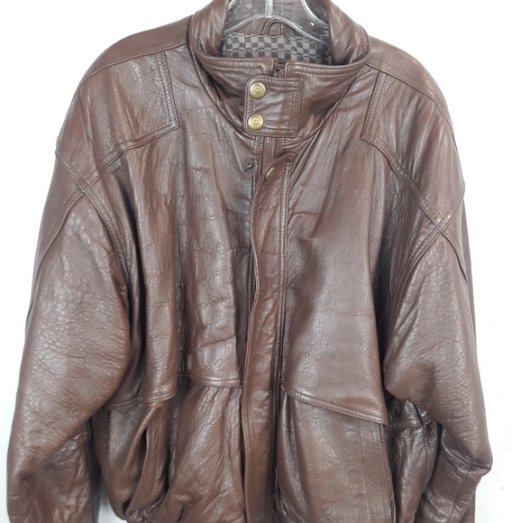 American Outerwear | Jackets & Coats | American Outerwear Brown Leather ...
